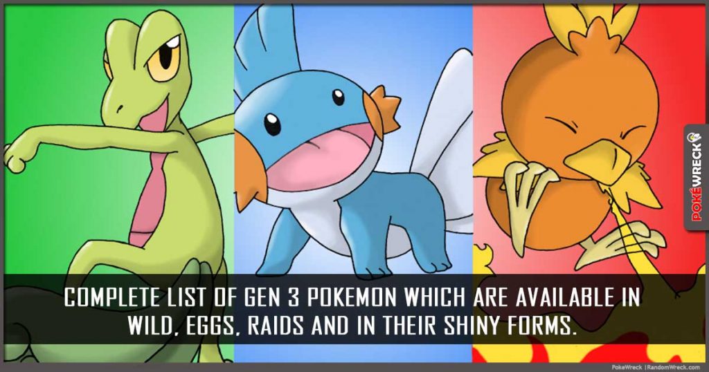 Pokemon Hoenn Pokemon List